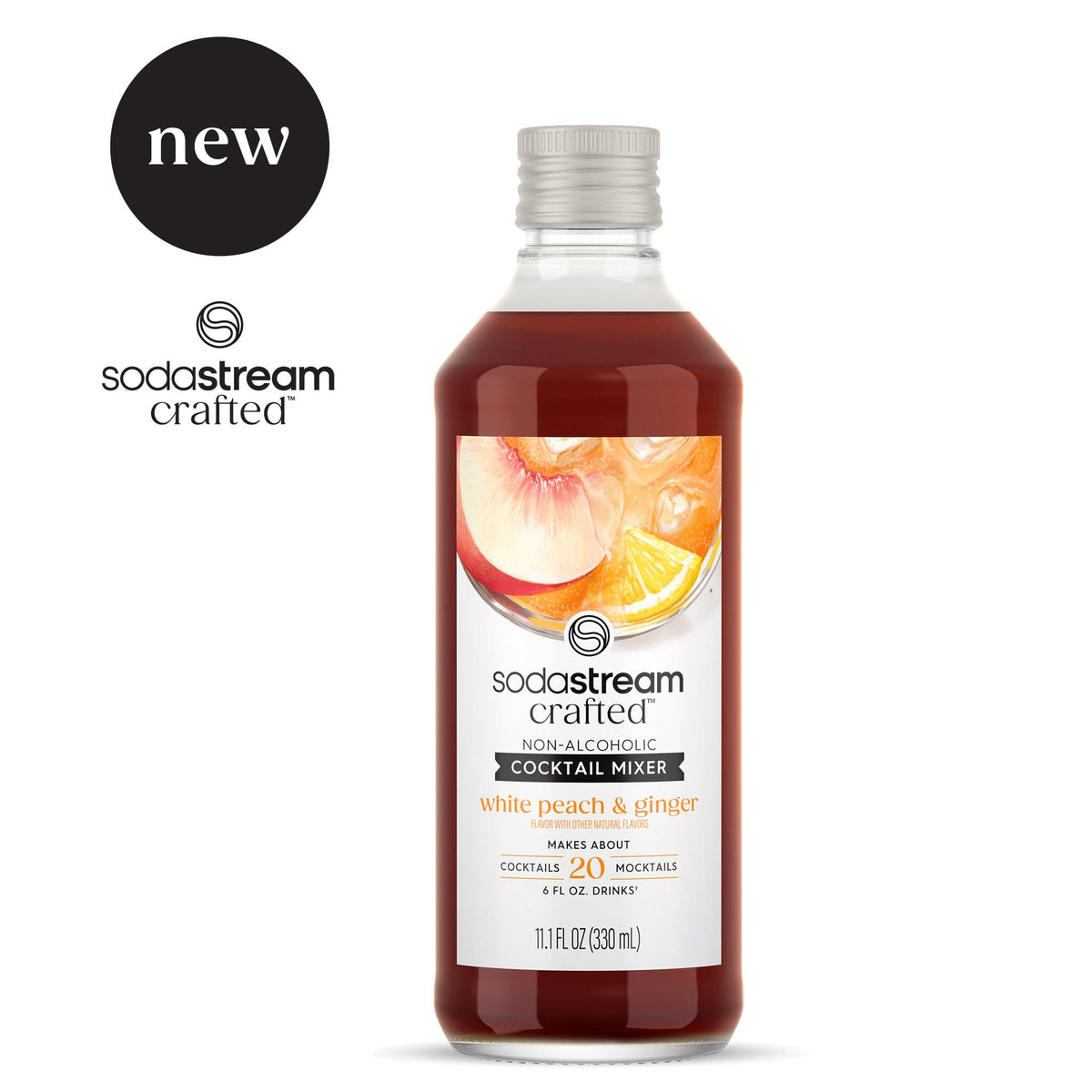 SodaStream White Peach Ginger Cocktail Mixer - Drink Mix