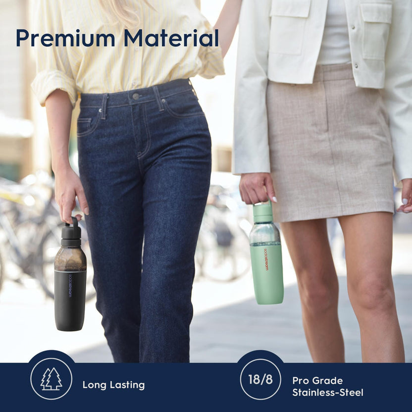 Sodastream Fizz & Go™ Easy Mix Insulated Stainless Steel Bottle Mint 2 ...