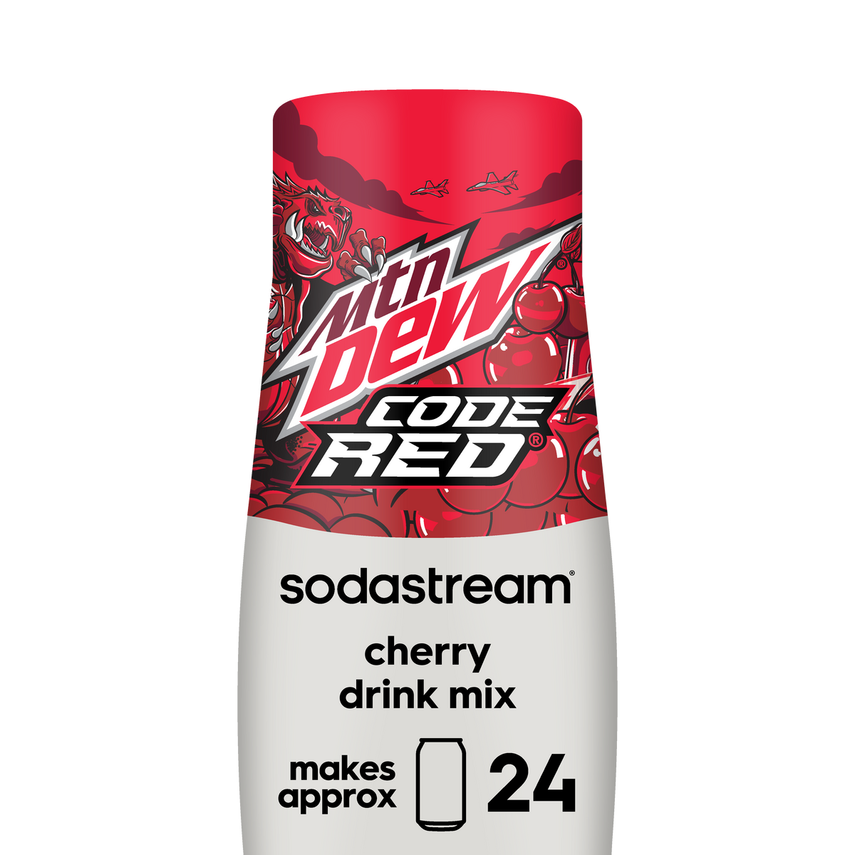 SodaStream Mountain Dew Code Red Syrup Drink Mix