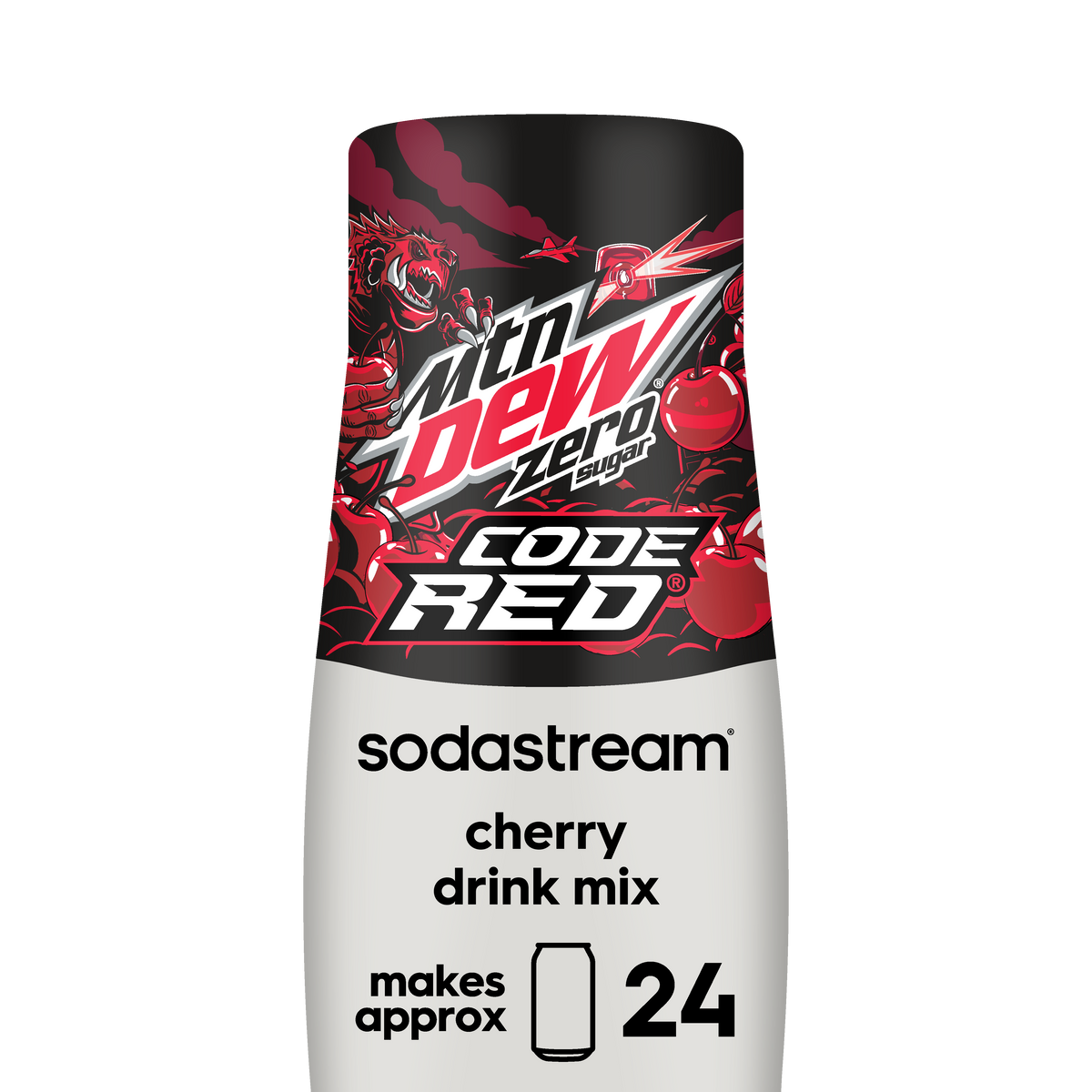 SodaStream Mountain Dew Code Red Zero Syrup Drink Mix