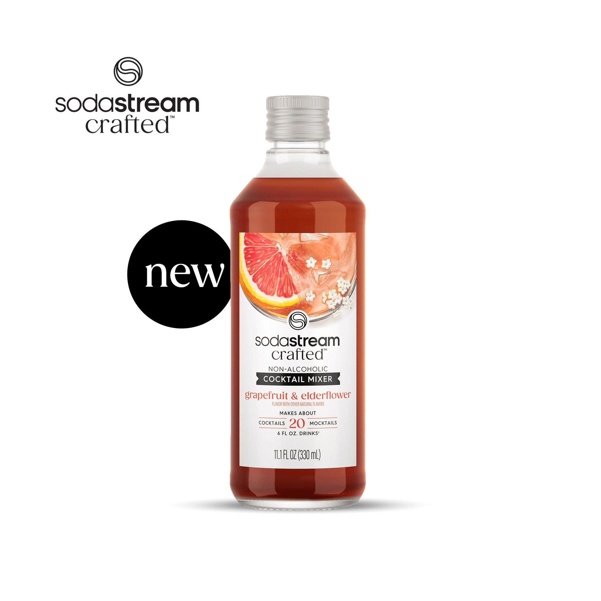 SodaStream Grapefruit & Elderflower Cocktail Mixer - Drink Mix