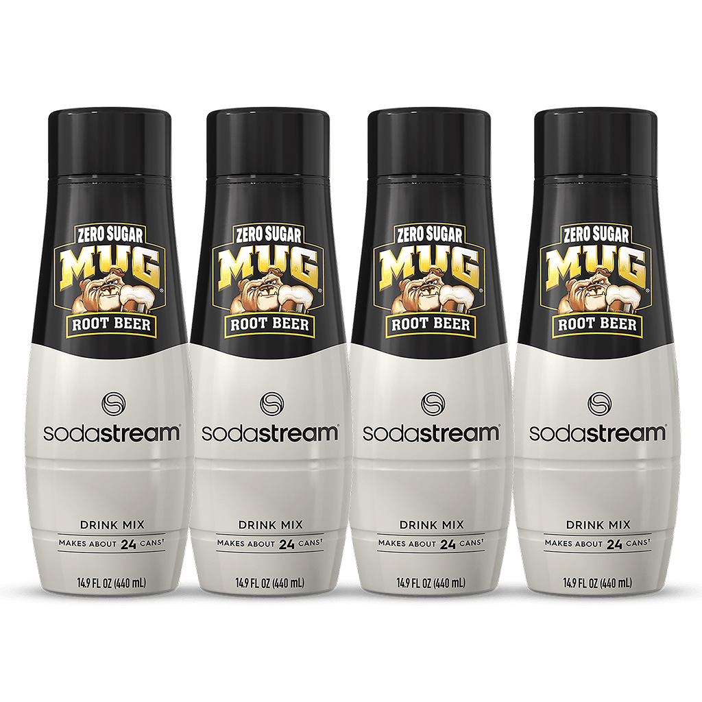 Sodastream Mug Root Beer® Zero Sugar Drink Mix 4 Pack 440ml – SodaStream