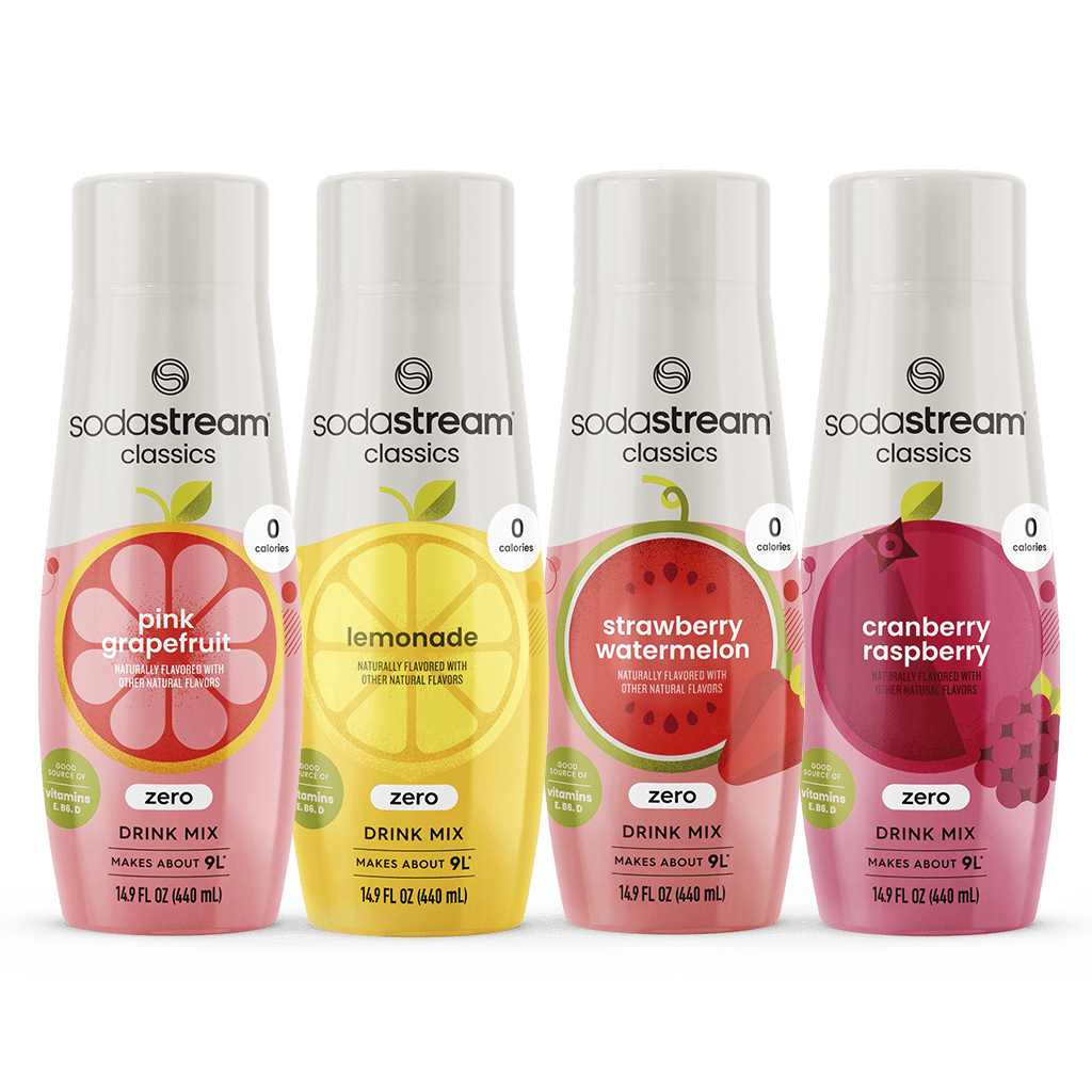 SodaStream Zeros Diet Soda Fruit Dyrup Drink Mix