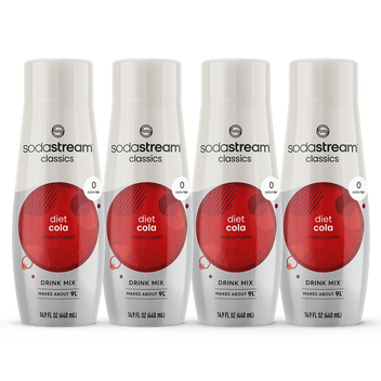 4 Pack Diet Cola Flavored Soda Syrup Drink Mix – SodaStream