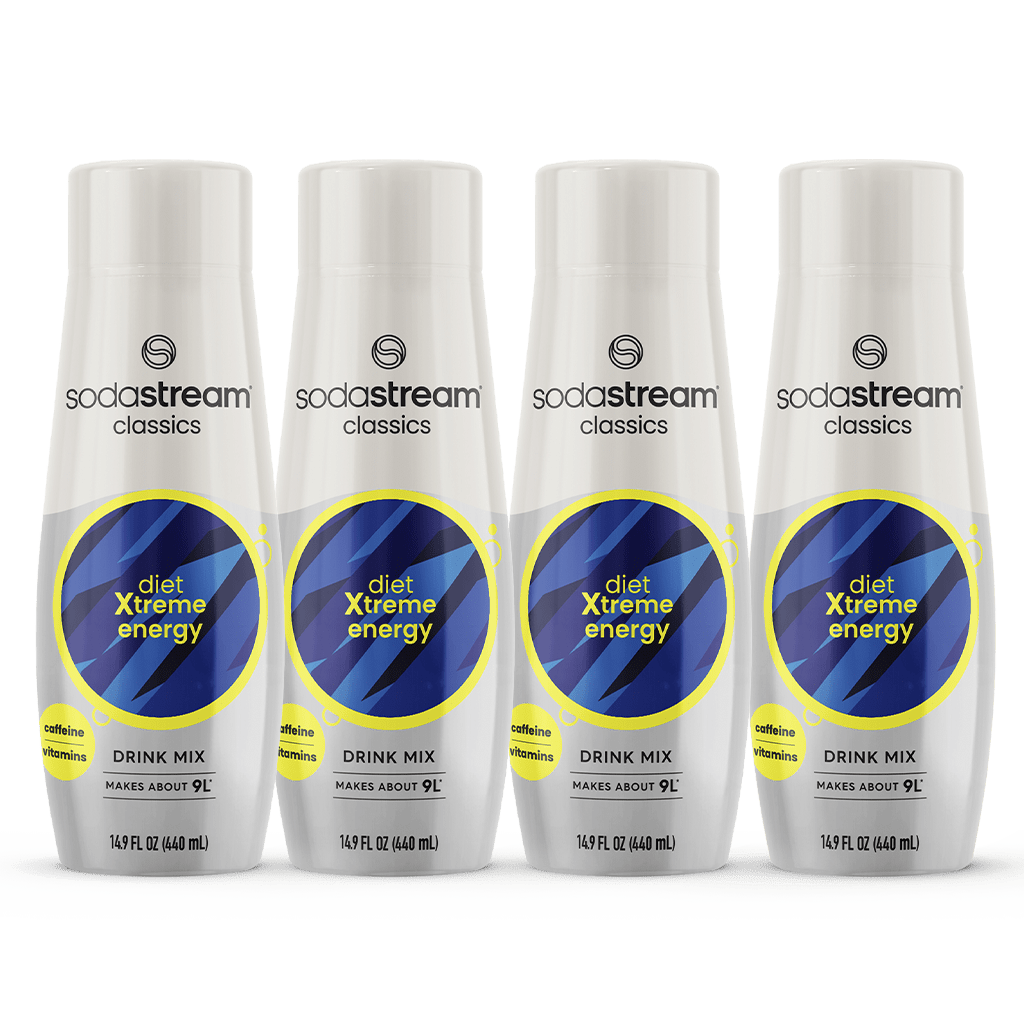 4 Pack Diet Energy Drink Soda Syrup Drink Mix – SodaStream