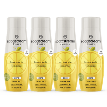 4 Pack Zero Calorie Lemonade Syrup Flavor Drink Mix – SodaStream