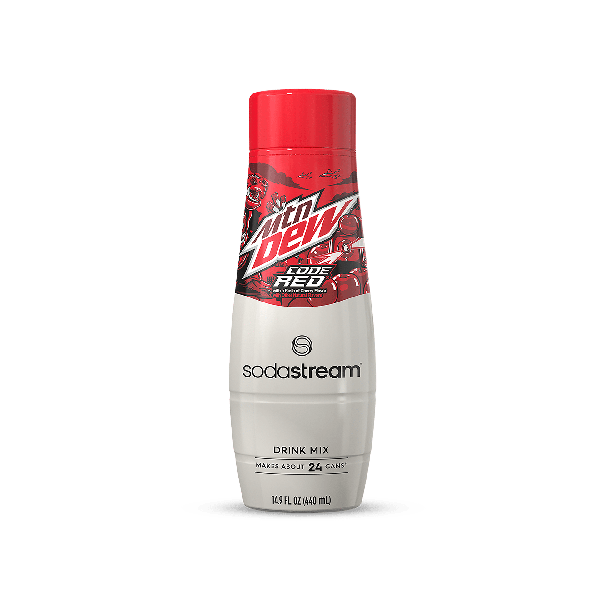 SodaStream Mountain Dew Code Red Syrup Drink Mix