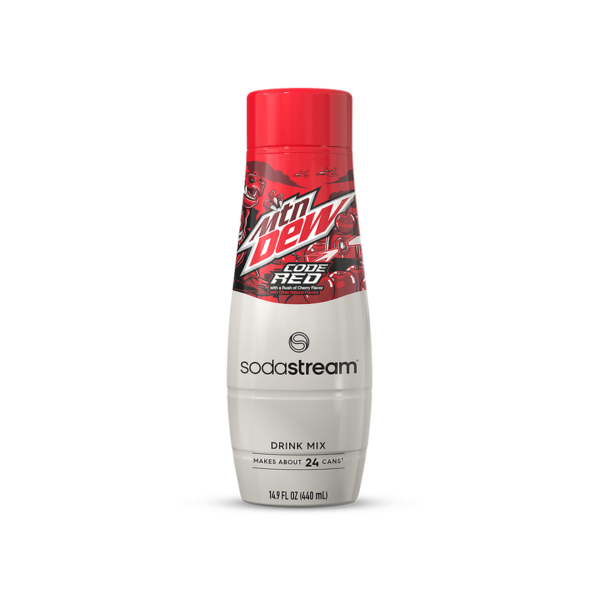 SodaStream Mountain Dew Code Red Syrup Drink Mix